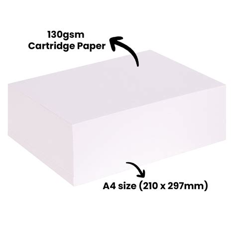 Zart Cartridge Paper 130gsm Pack Of 500