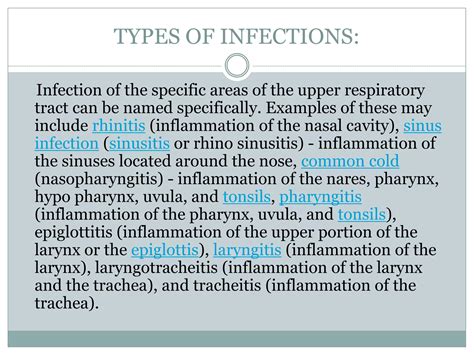 Upper Respiratory Tract Infections Pptx Upper Respiratory Tract Infections Pptx