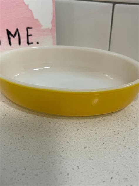 Vintage Pyrex Pixie Yellow Etsy