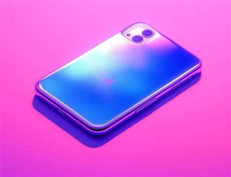 Premium Photo Small Iphone Android Phones In The Blue Background With