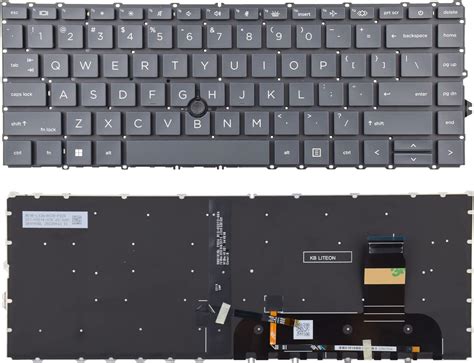 Black Replacement Keyboard Compatible With Hp Elitebook 745