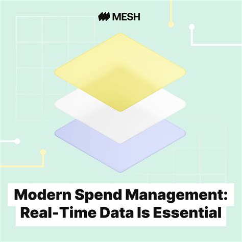 Modern Spend Management Real Time Data Is Essential Mesh David