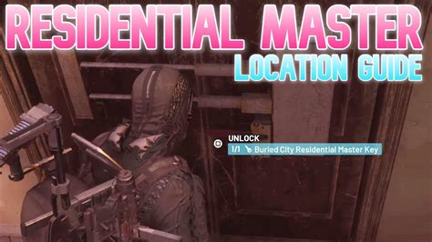 Arc Raiders Buried City Residential Master Key Location Youtube