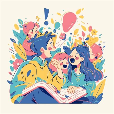 Premium Vector Teachers Leading Classroom Activities