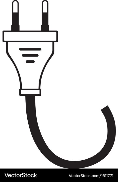 Electric Cable Royalty Free Vector Image Vectorstock