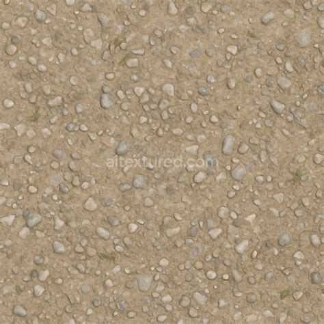 Gravel Compacted With Dry Surface And Pebble Embedded Detailed Asphalt