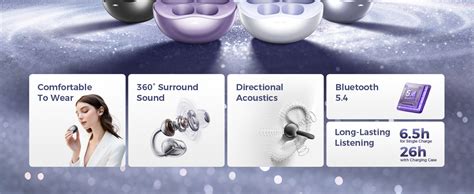 Talix Ultra Open Ear Earbuds X6 Clip On Headphone With