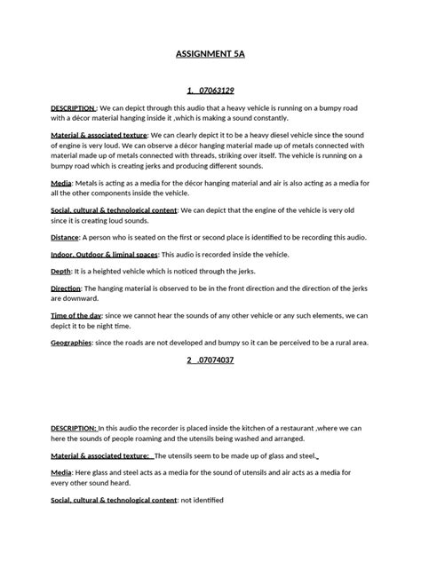 Sound Analysis A Pdf