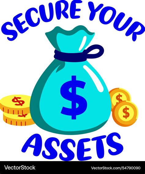Secure Your Assets Royalty Free Vector Image Vectorstock