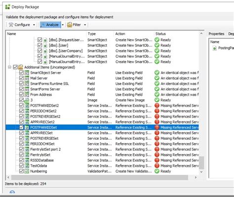 package deployment error missing referenced service community
