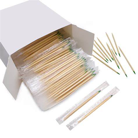 Blue Top Bamboo Mint Toothpicks 1000 Pcs Individually Wrapped 25