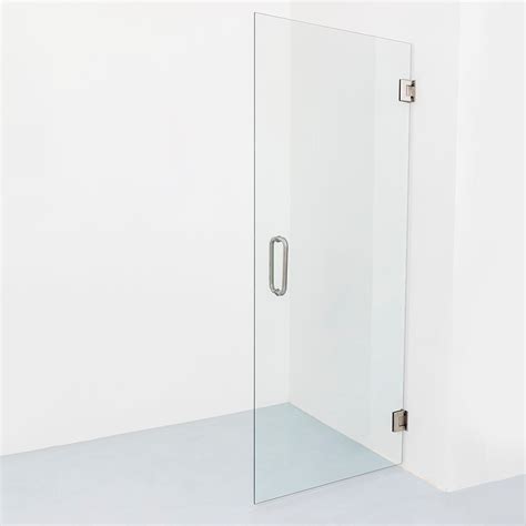 Swing Frameless Shower Doors With Standard Duty Hinges Apis Glass