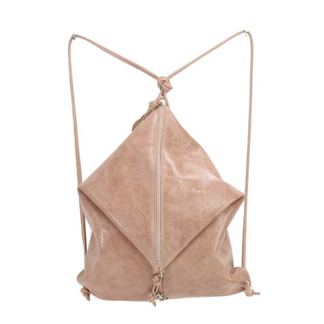 Zaino In Pelle Con Zip Yuri