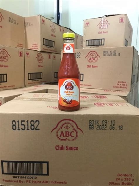 Abc 삼발 칠리 소스 395g X 24개 Abc Chili Sauce 395g X 24ea