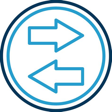 Two Way Arrow Vector Icon Design 27704568 Vector Art At Vecteezy