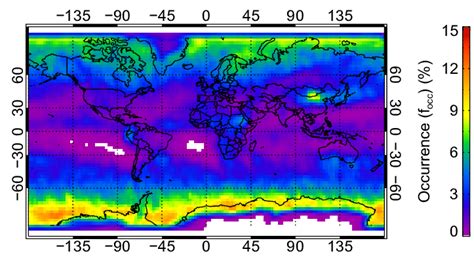 Global Distribution Of Single Layer Mid Level Stratiform Cloud