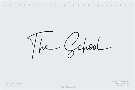 The School Font Free Download And Preview Deefont