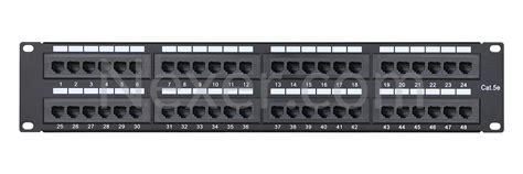 Cat5e Patch Panel 2u 48 Port Rack Mount