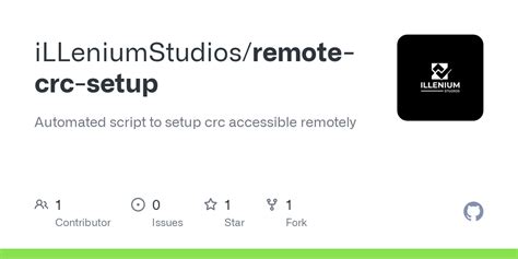 GitHub ILLeniumStudios Remote Crc Setup Automated Script To Setup Crc Accessible Remotely