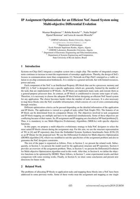 pdf ip assignment optimization for an efficient noc based system