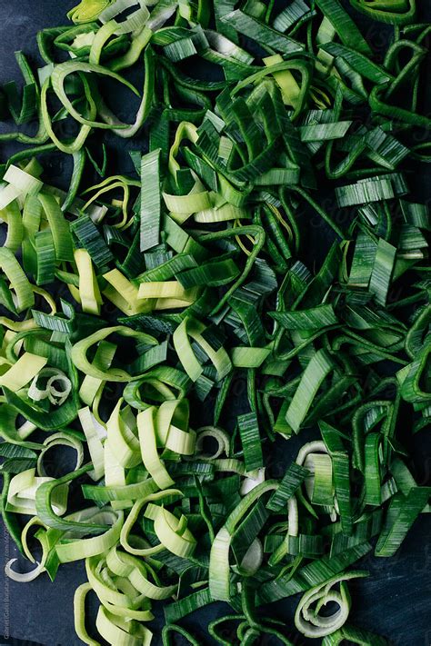 Chopped Leeks By Stocksy Contributor Gabi Bucataru Stocksy
