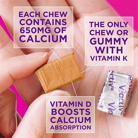 Viactiv Calcium Vitamin D3 Supplement Soft Chews Caramel 60 Chews