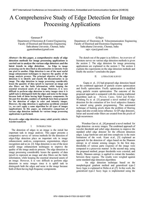 Edge Detection For Image 2017 International Conference On Innovations In Information Embedded