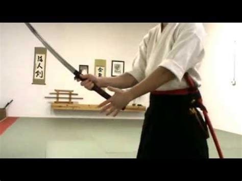 How To Hold A Japanese Sword Youtube
