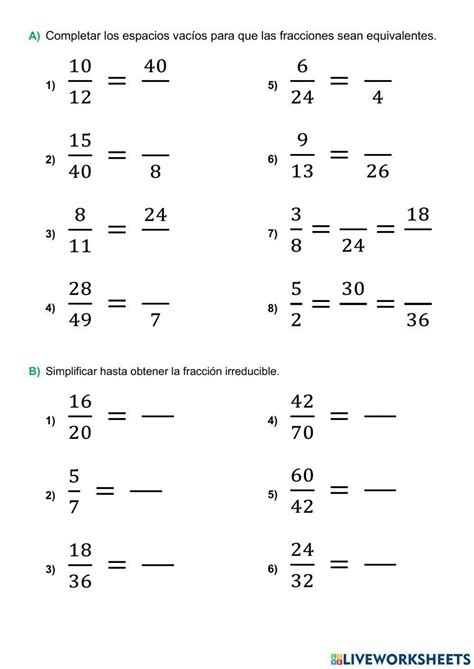 Best 13 Math Center Simplificando Fracciones Hoja 2 Hojas De