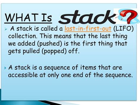 Stack And Queue Pptx Programming Languages Computing