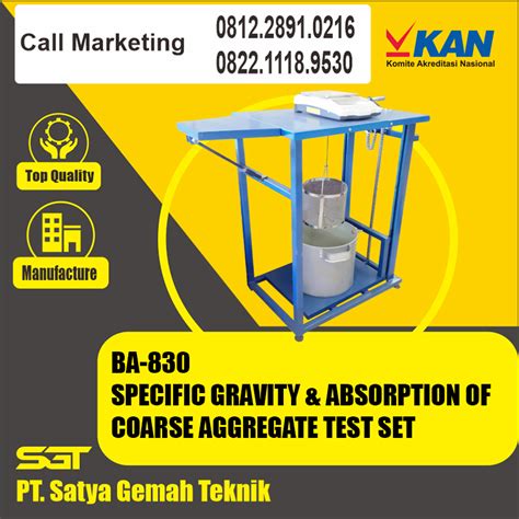 Specific Gravity And Absorption Of Coarse Aggregate Test Alat