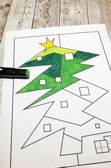 Picasso Christmas Tree Craft Messy Little Monster