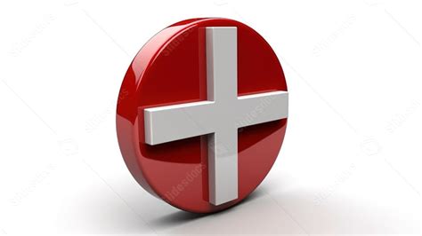 Dimensional Rendering Of Rejected Sign Icon Red Cross Mark Depicting No