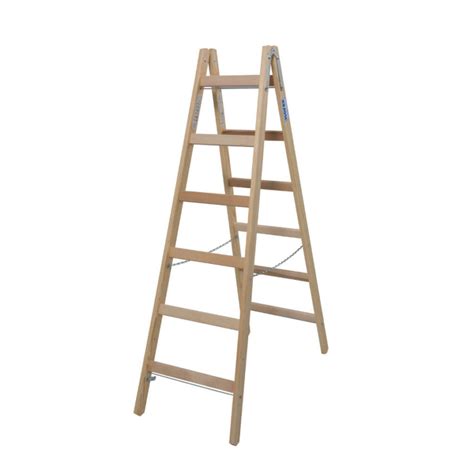 Krause Wooden Step Ladder Double Sided Free Delivery Uk Wide