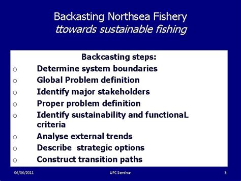 Backcasting Steps Illustrated On Northsea Fishery Plaice And