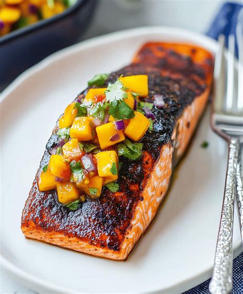 Salmon With Mango Salsa Recipe Recipe Vibe