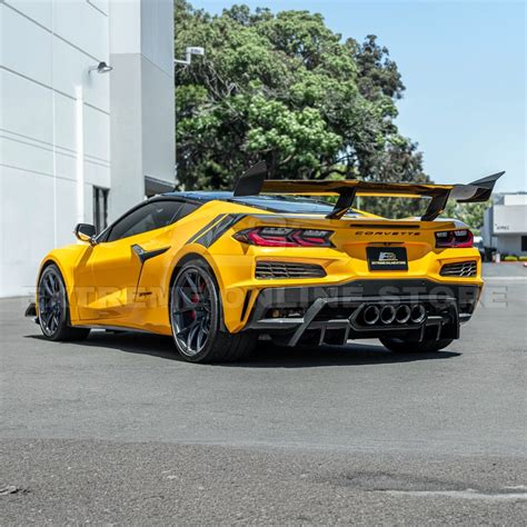 2023 Up Corvette C8 Z06 Rear Bumper Finned Diffuser