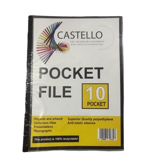 Flip File Pocket A4 10 Page Castello