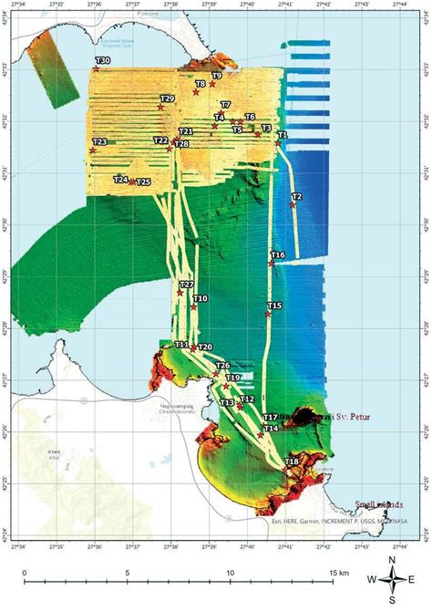 Surveyed Area With The Side Scan Sonar And The Location Of The