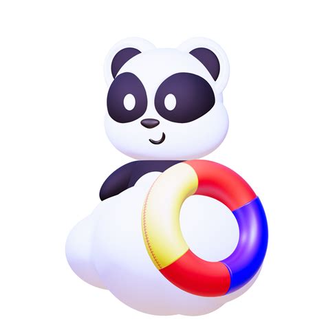 Cute Panda 3d 34221563 Png