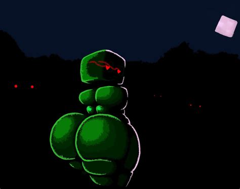 Rule 34 Ass Creeper Diamondtears Glowing Eyes Heart Eyes Minecraft Night Red Eyes 7674094