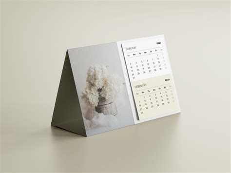 Desk Calendar Mockup In Psd Format Dealfuel