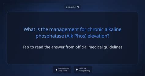 What Is The Management For Chronic Alkaline Phosphatase Alk Phos