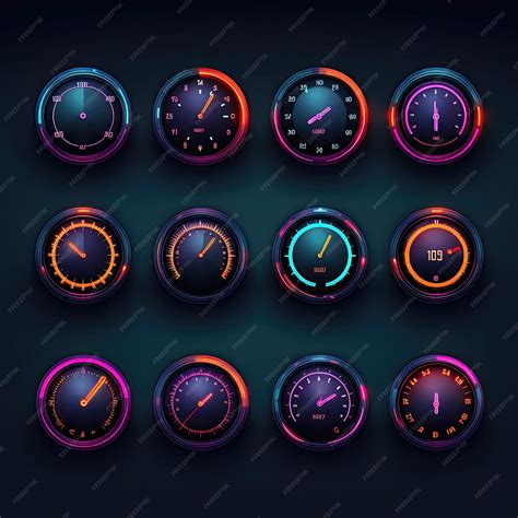 Premium Ai Image Panel Games Speedometer Ai Generated Hud Race