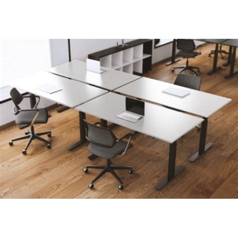 Reguliuojamo Aukščio Stalas Stalviršis 1300x750x25mm Juodos Kojosbaltas Stalviršis