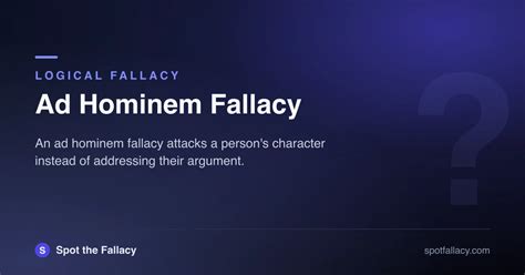 Ad Hominem Fallacy Stop Attacking People Start Answering Arguments