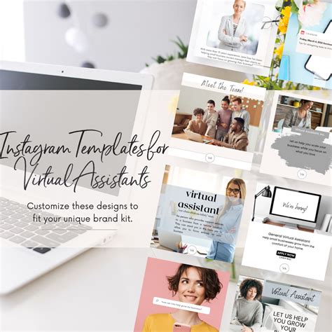 Virtual Assistant Instagram Posts On Canva