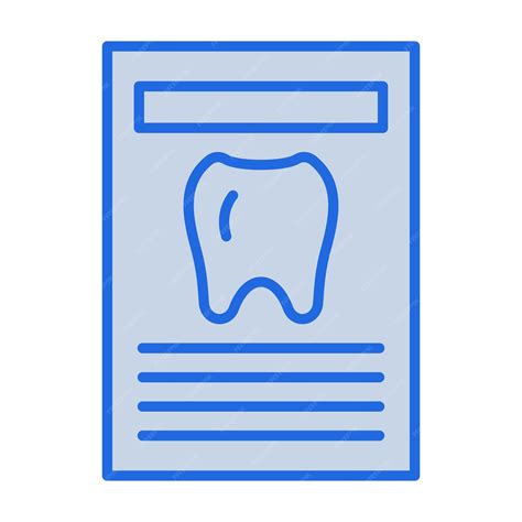 Premium Vector Tooth Analysis Blue Tone Illustration