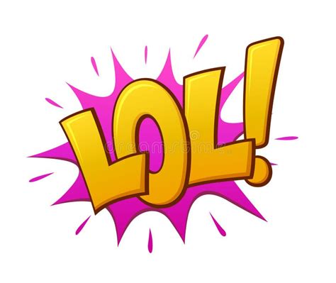 Lol Word Bubble Stock Vector Illustration Of Cool Card 90348174