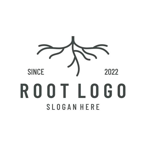 Single And Fibrous Tree Root Natural Abstract Logo Creative Template Design 15927544 Vector Art